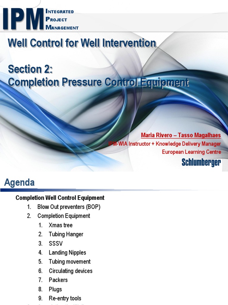 2 - Completion Pressure Control Equipment - Well Control For Well ...