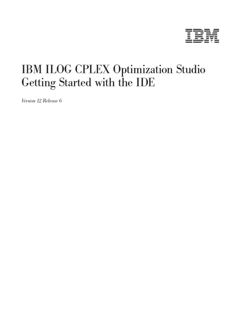 1 - Tutorial - CPLEX Studio IDE Gsoplide | PDF | File System | Computer ... 1 - Tutorial - CPLEX Studio IDE Gsoplide | PDF | File System | Computer ...