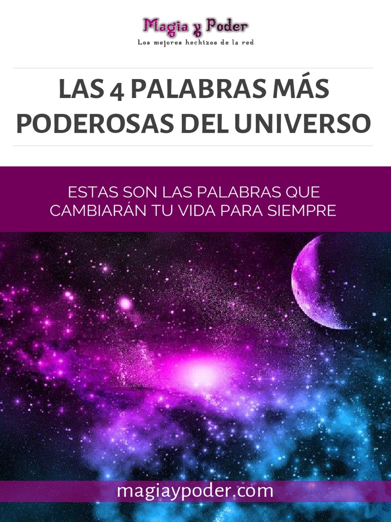 4 Palabras Mas Poderosas | Felicidad y autoayuda | Universo | Prueba ...