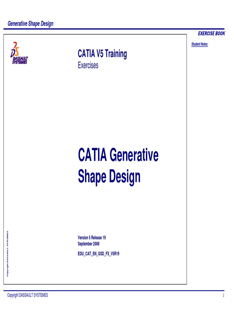 GSD Catia PDF | PDF | Shape | Curve