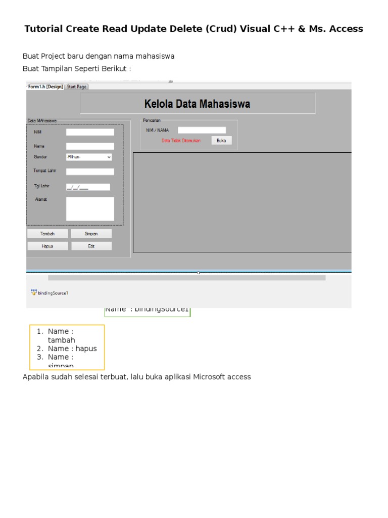 Tutorial Create Read Update Delete | PDF