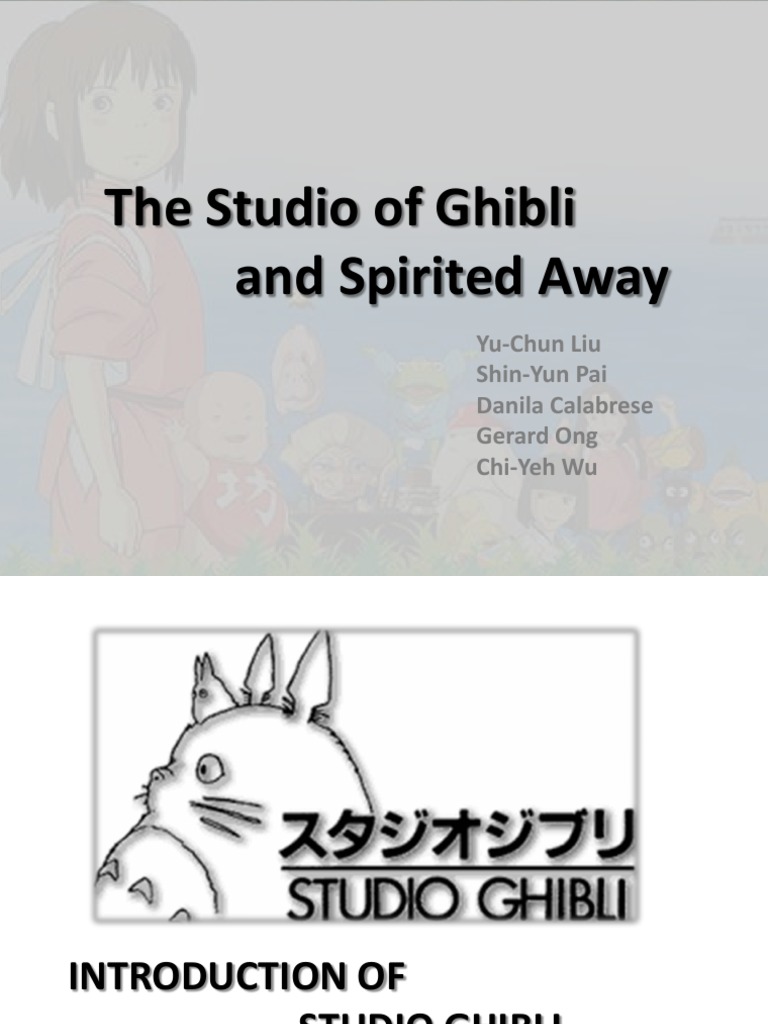 The Studio of Ghibli PDF | PDF | Anime