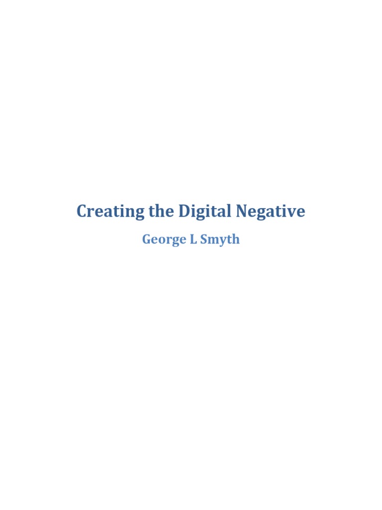 Creating Digital Negatives in Photoshop | PDF | Adobe Photoshop ...