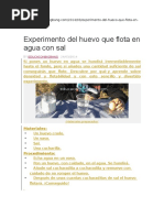 05.experimento ¿Flota o Se Hunde? | PDF | Peso | Masa