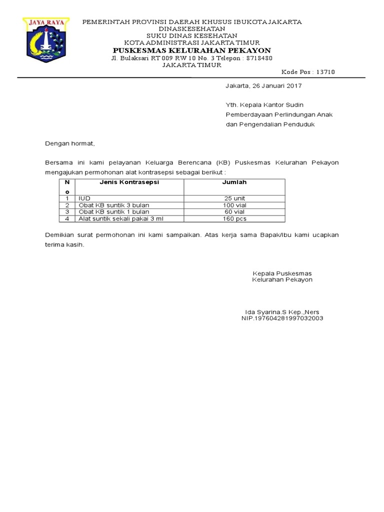Permintaan Alkon KB | PDF