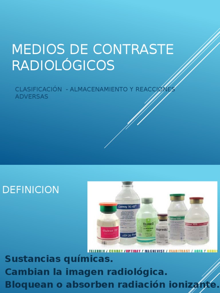 Medios de Contraste | Edema | Especialidades Medicas