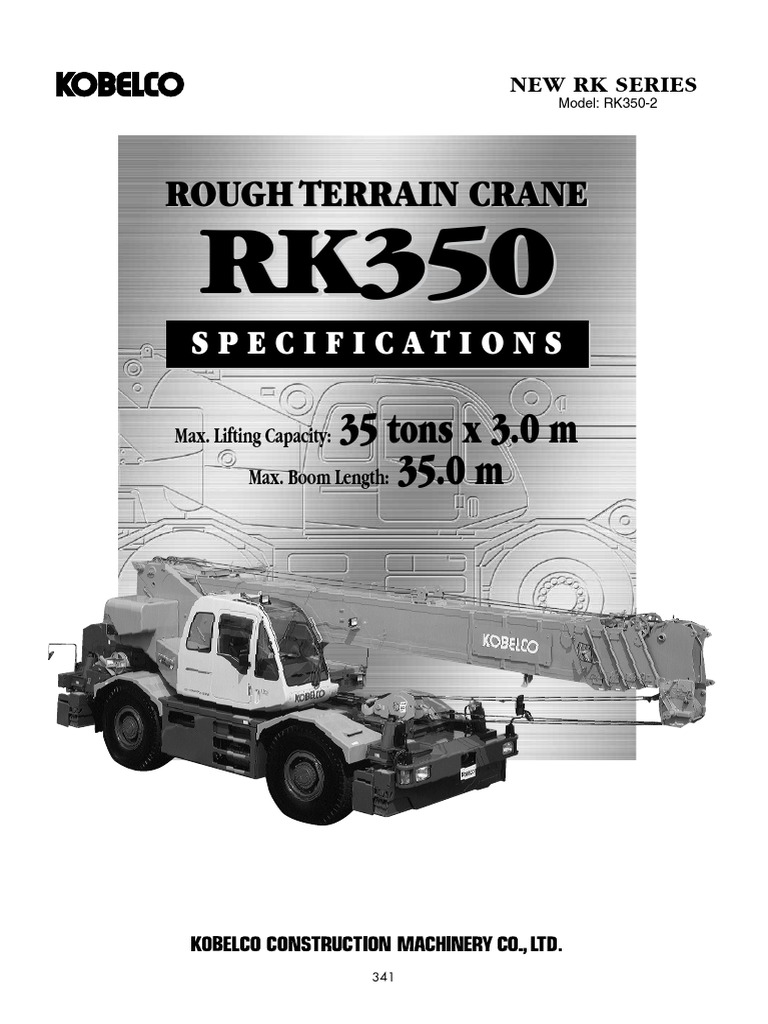 Kobelco RK350 - 2 - 20000103TF | PDF | Transmission (Mechanics) | Crane ...