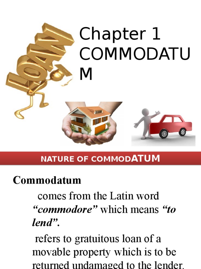 Commodatum | PDF