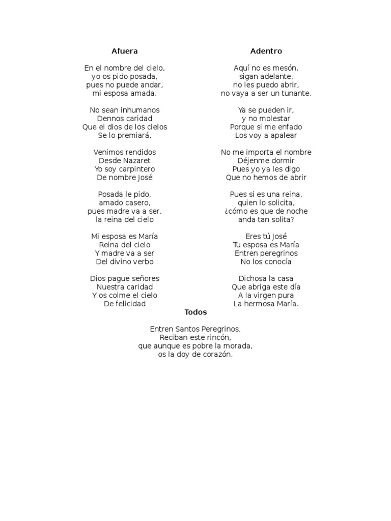 Canto Posada | PDF | María, madre de Jesús | Religión y creencia