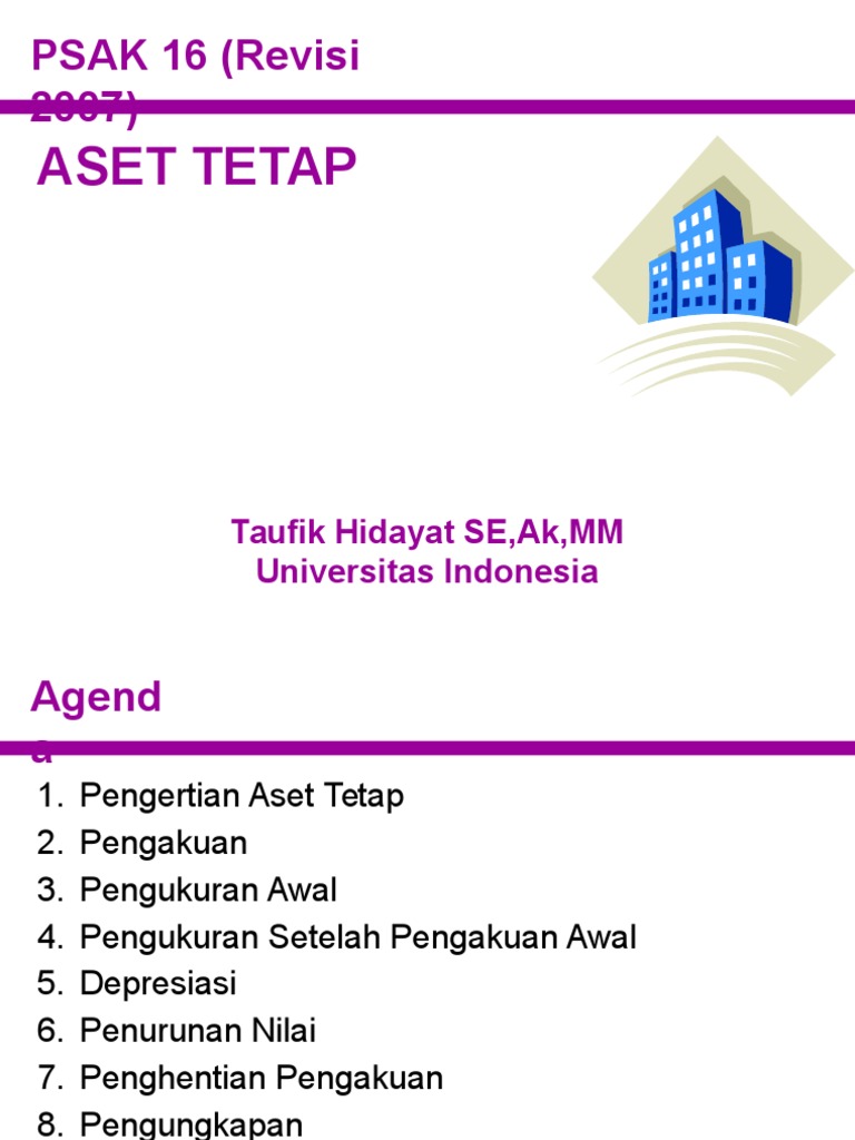 Panduan PSAK 16 Aset Tetap Indonesia | PDF