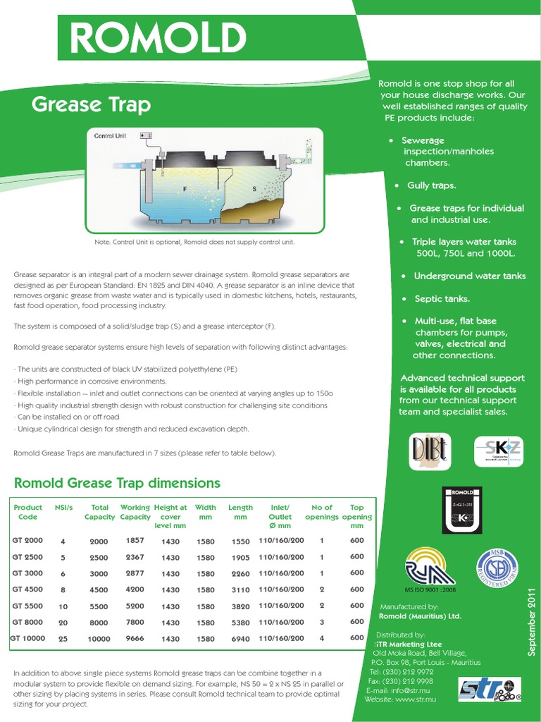 Romold Trap | Download Free PDF | Sanitary Sewer | Hydraulic Engineering