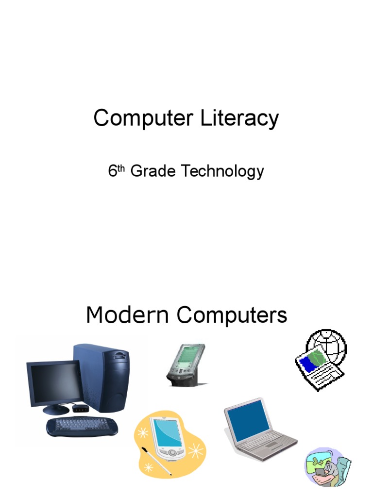 Computer Literacy: 6 Grade Technology | PDF | Personal Digital ...