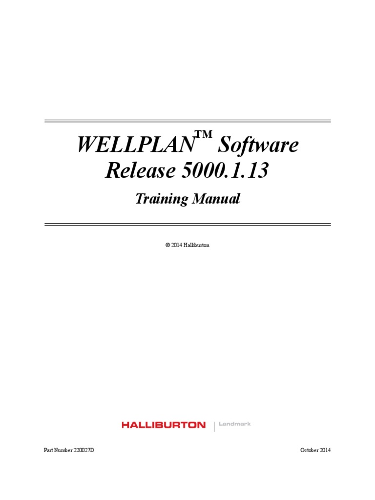 Old - WELLPLAN Software Release 5000.1.13 | PDF | Password | Computing ...