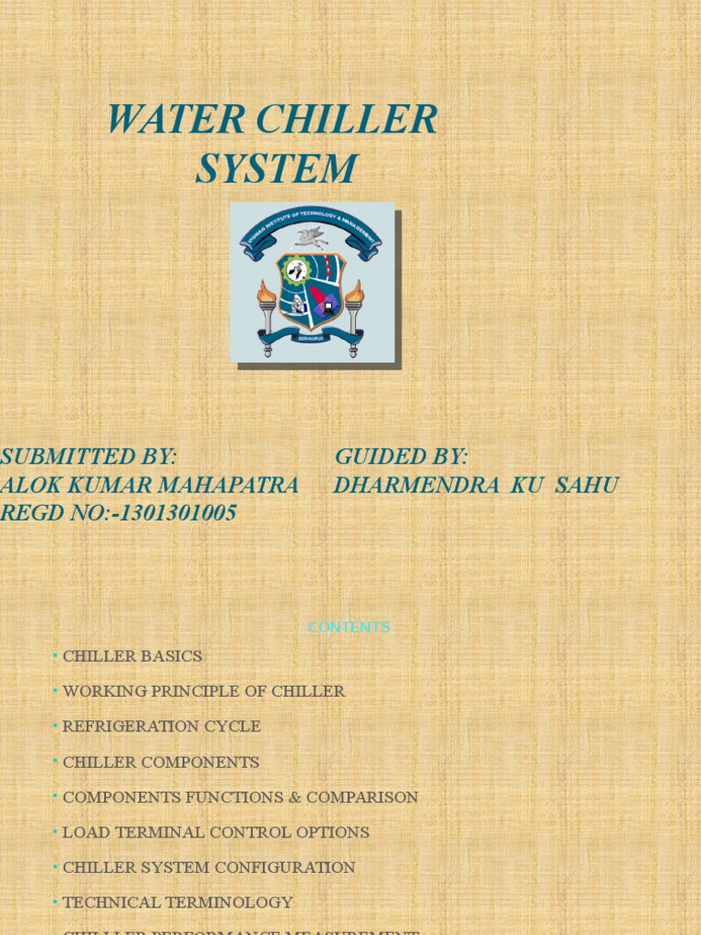Water Chiller System | PDF | Gas Compressor | Refrigeration