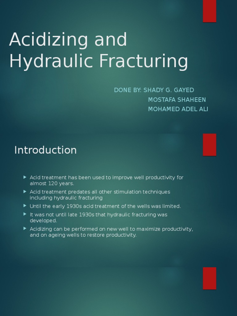 Analysis of Acidizing Techniques for Well Stimulation and an Evaluation ...