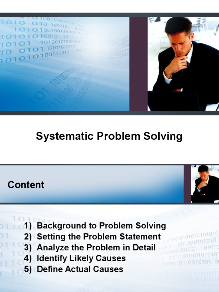 Systematic Problem Solving | Cognition | Psychology & Cognitive Science ...