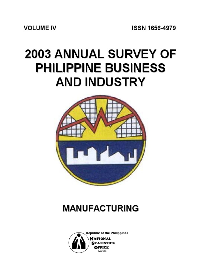 2003 ASPBI Manufacturing PDF | PDF | Sampling (Statistics) | Business