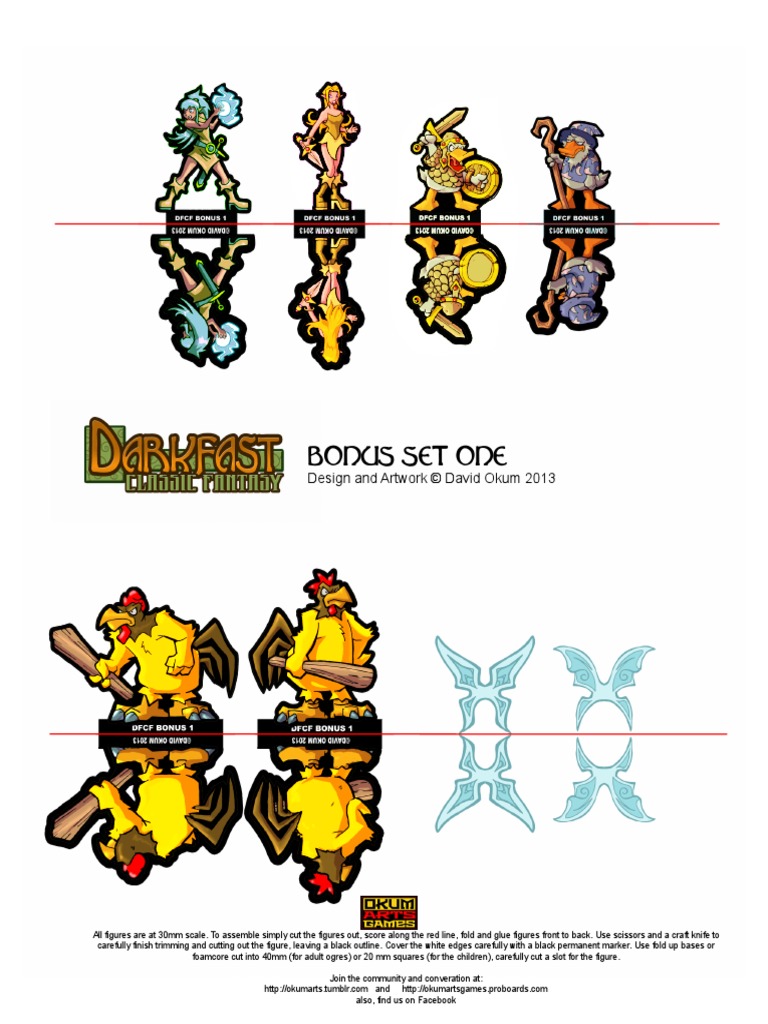 Bonus Set One: Design and Artwork © David Okum 2013 | PDF