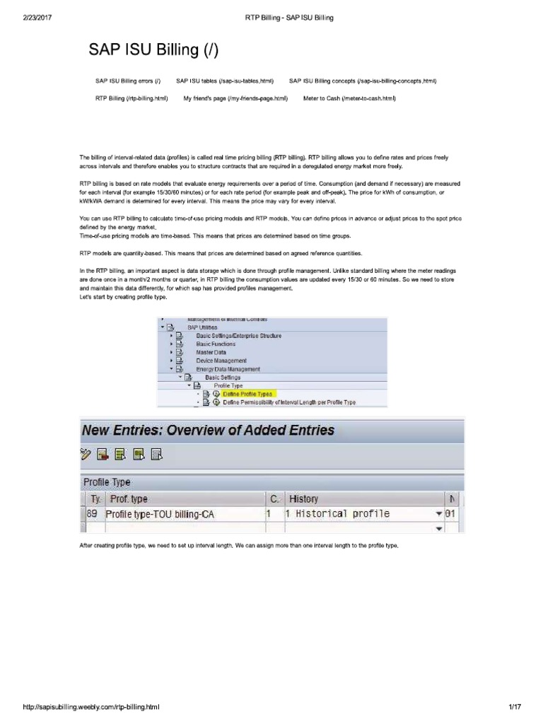 Sap Isu RTP Billing | PDF