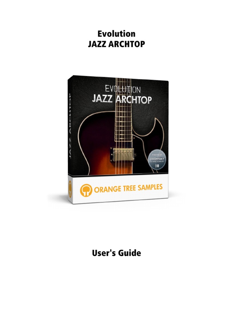 Evolution Jazz Archtop - User's Guide | PDF | Guitars | String Instruments