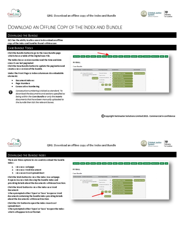 Crown Court Digital Case System User Guide Download A Copy of The Index ...