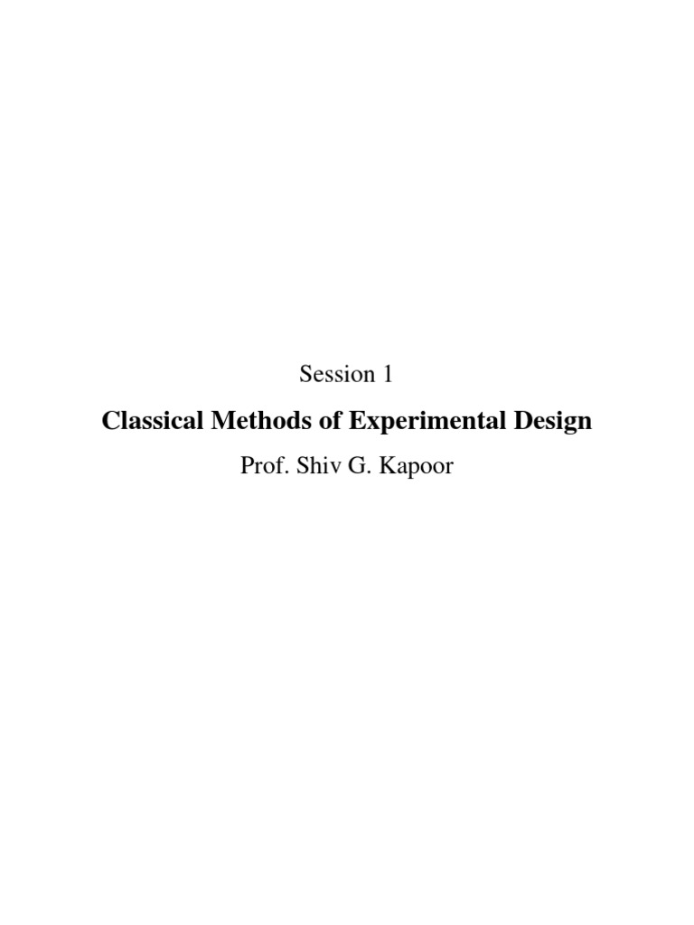 Design of Experiments | PDF | Experiment | Normal Distribution