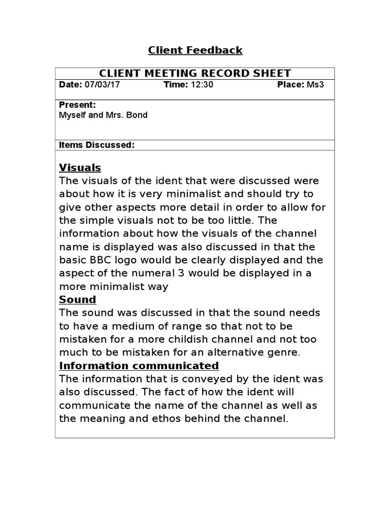 3 14 Client Notes | PDF