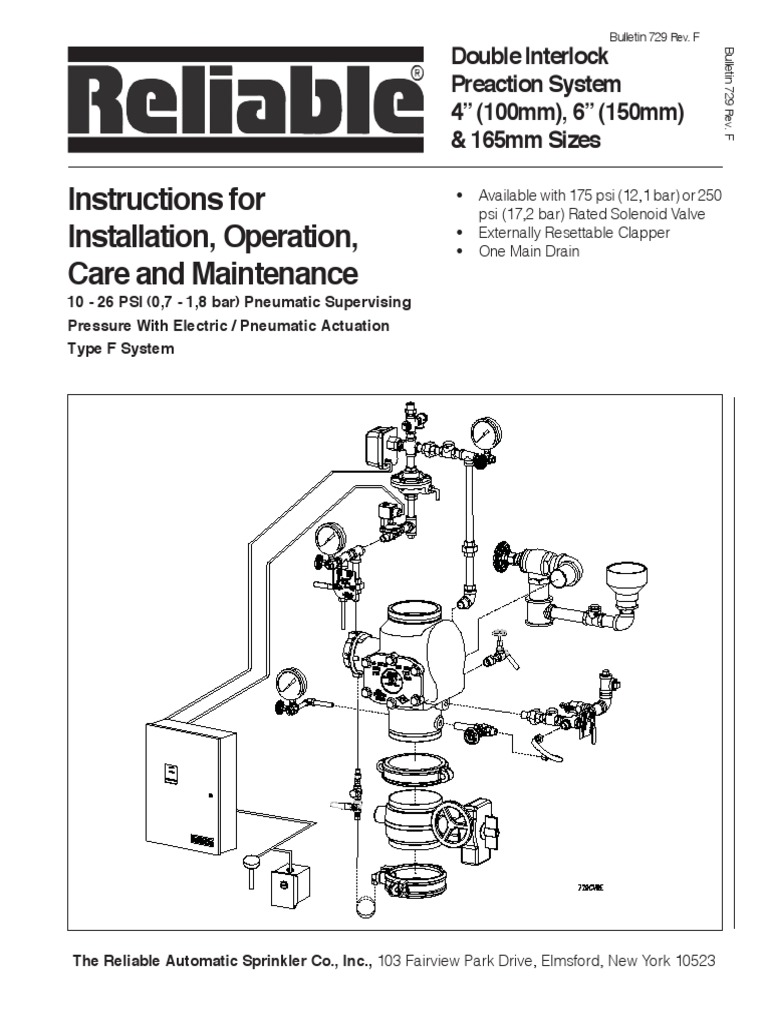 729 Double Interlock Preaction DDX | Fire Sprinkler System | Valve