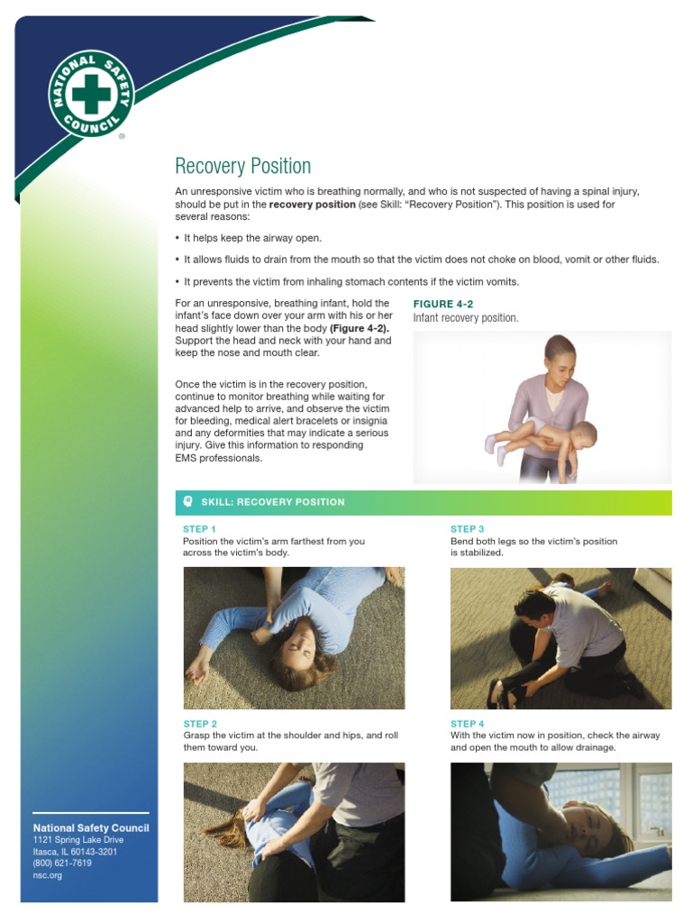 Recovery Position First Aid | PDF