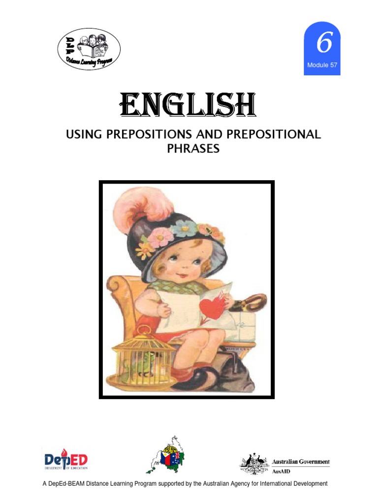 Prepositions and Phrases for Grade 6 | PDF | Preposition And ...