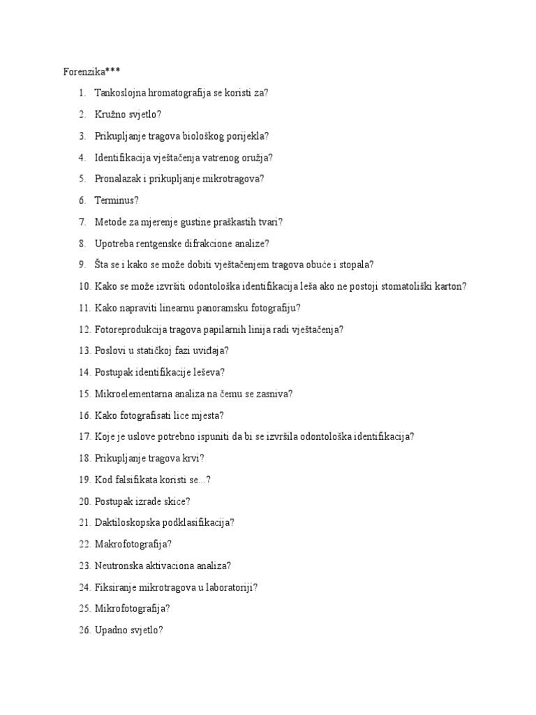 Forenzika | PDF