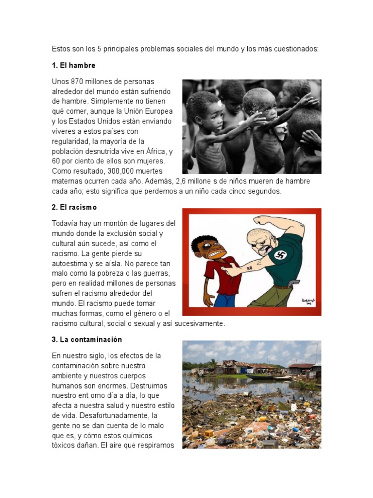 5 Problemas Sociales | PDF