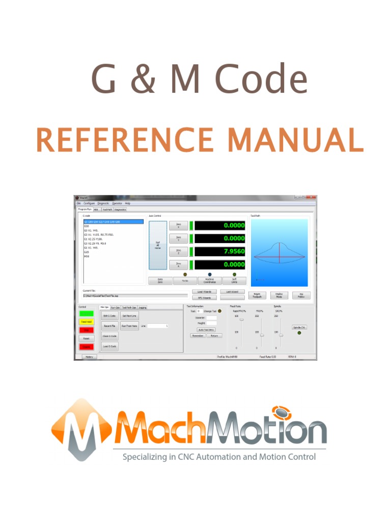 Mach4 G And M Code Reference Manual Pdf Numerical Control Cartesian Coordinate System 7221