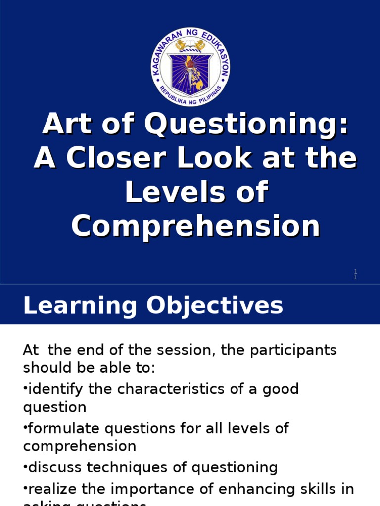 Art of Questioning PPT Version 2 | PDF | Reading Comprehension | Question