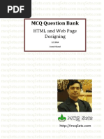 100 MCQ Questions For HTML and Web Page Designing - MCQ Sets PDF | PDF ...