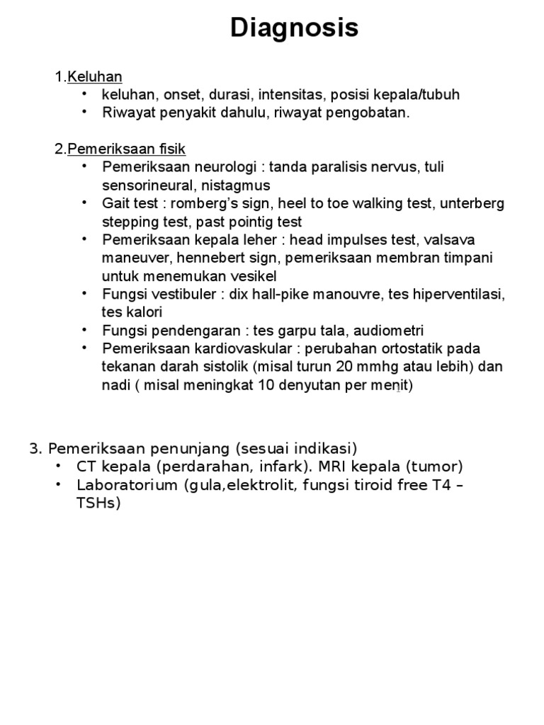 Diagnosis and Terapi Vertigo | PDF | Pengembangan Diri