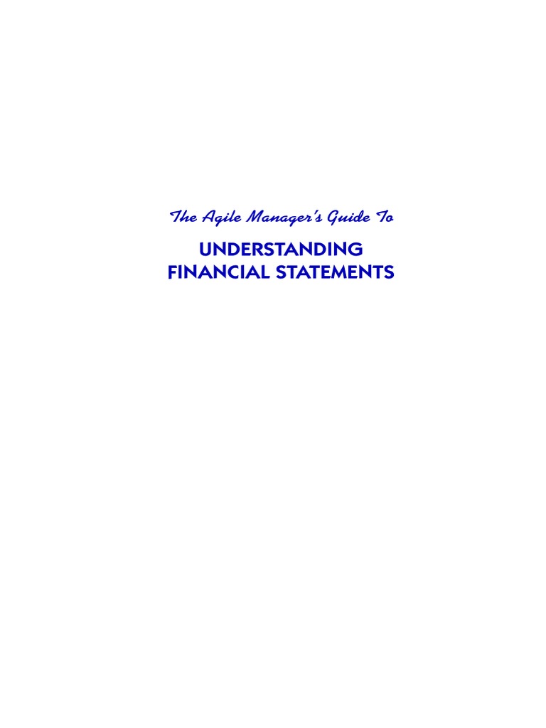 Guide To Understanding Financial Statements PDF | PDF | Balance Sheet ...