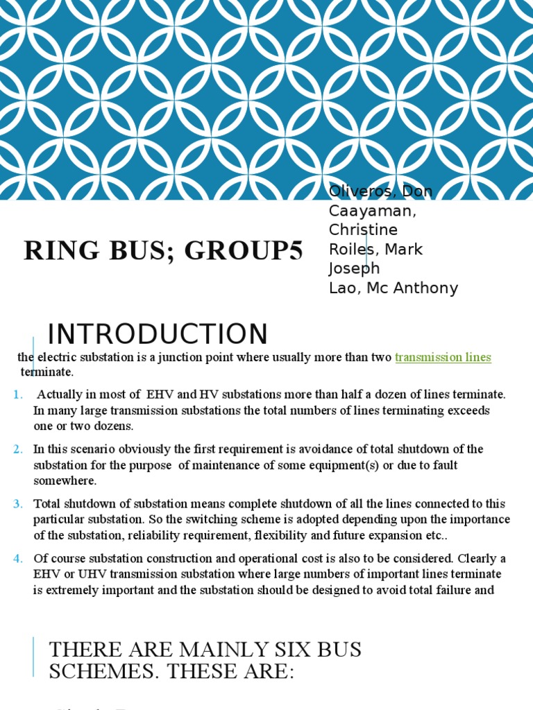Ring Bus | PDF | Electrical Substation | Manufactured Goods