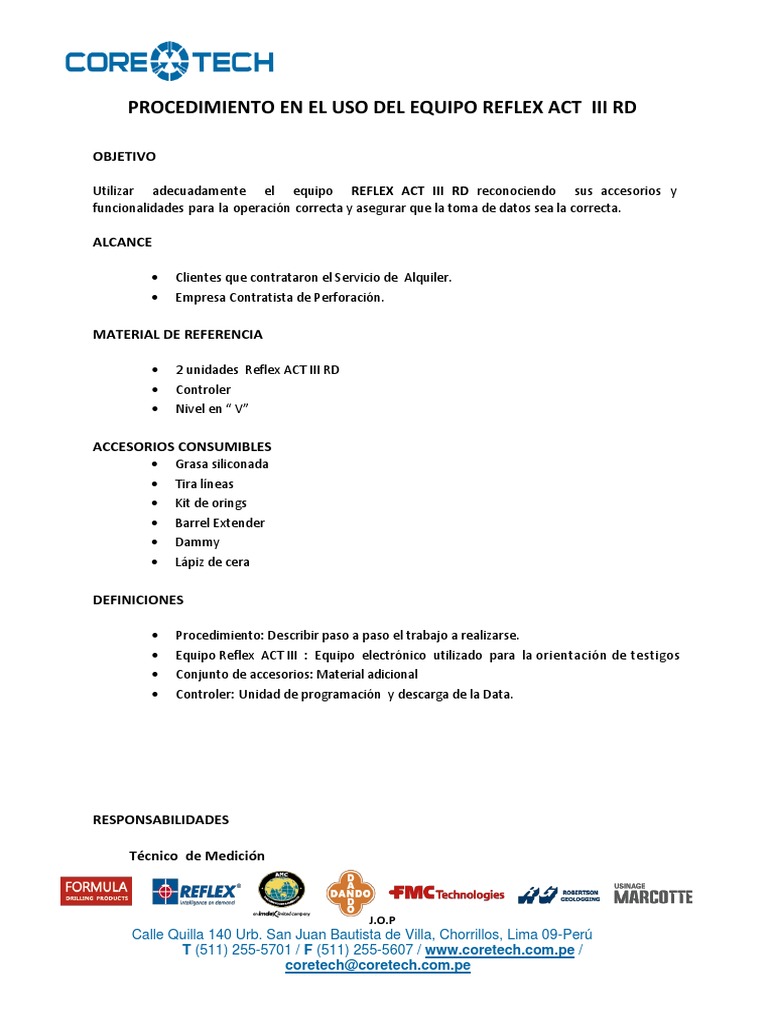 Manual Procedimiento ACT III RD | PDF | Informática y tecnología de la información | Science