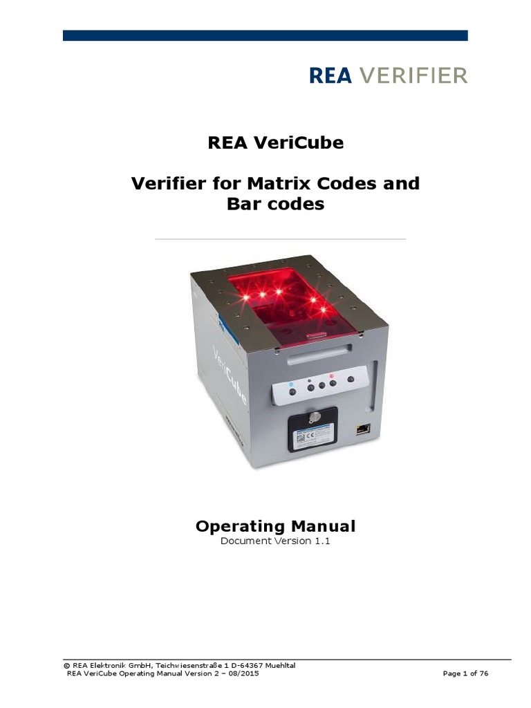 VeriCube Manual en | PDF | Computer Network | Calibration