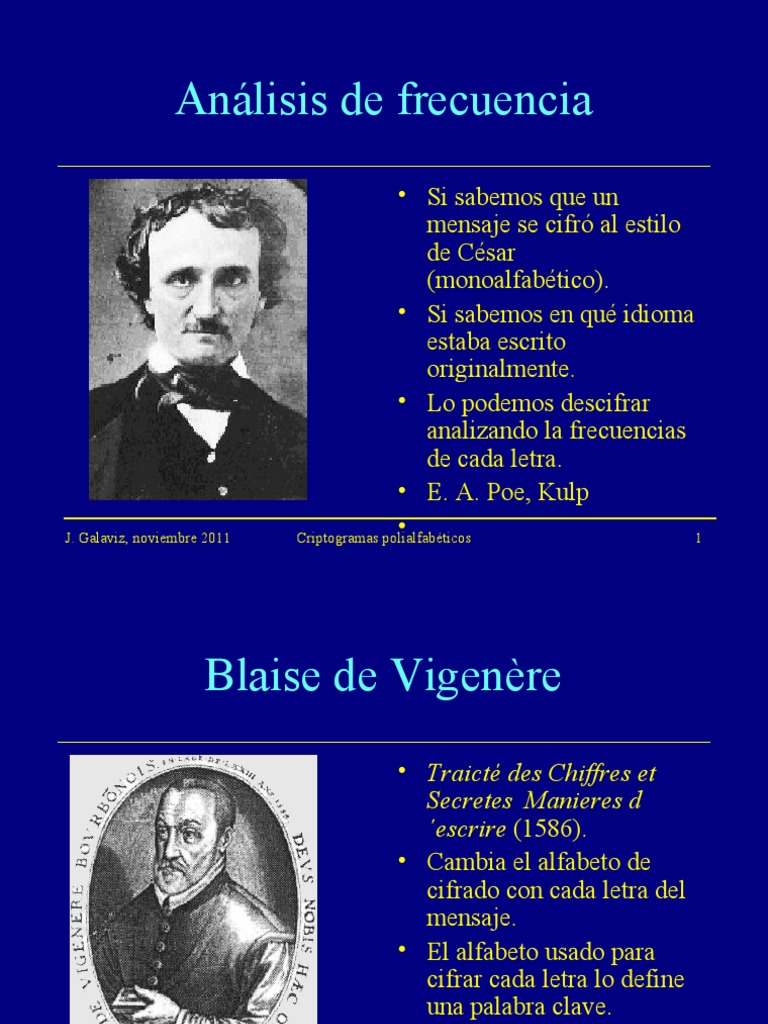 Cifrado Polialfabético de Vigenère | PDF | Clave (criptografía) | Cifrado