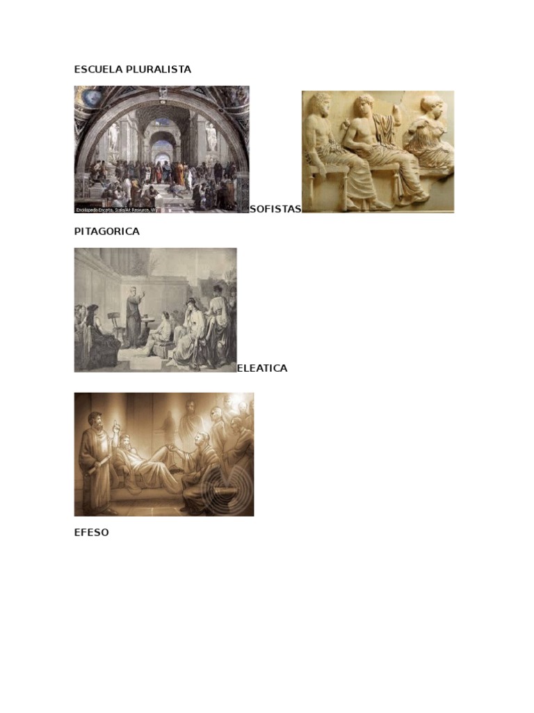 Escuela Pluralista y Sofista | PDF
