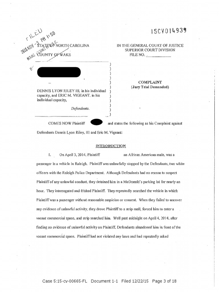 Riley Complaint Redacted | PDF