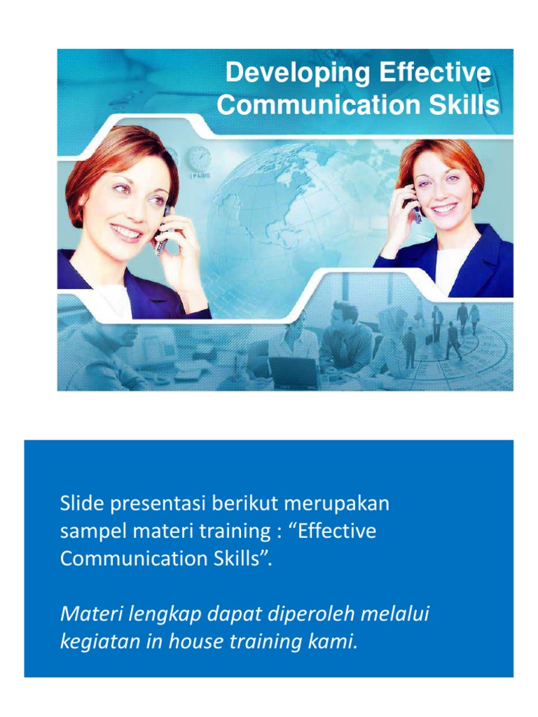Keterampilan Komunikasi Efektif | PDF | Karier & Perkembangan