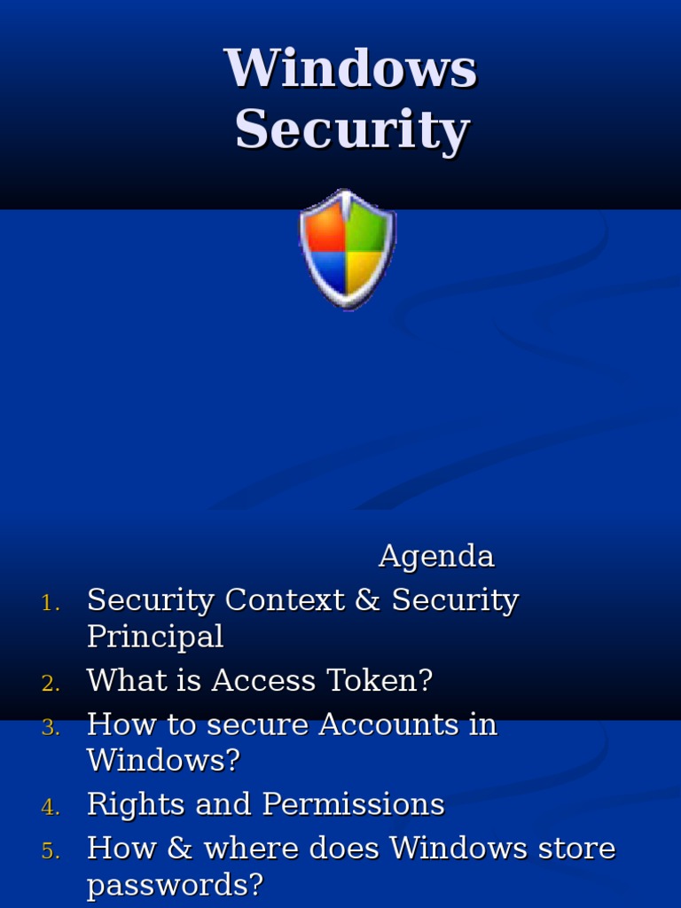 Windows Security | PDF | Windows Registry | Secure Communication