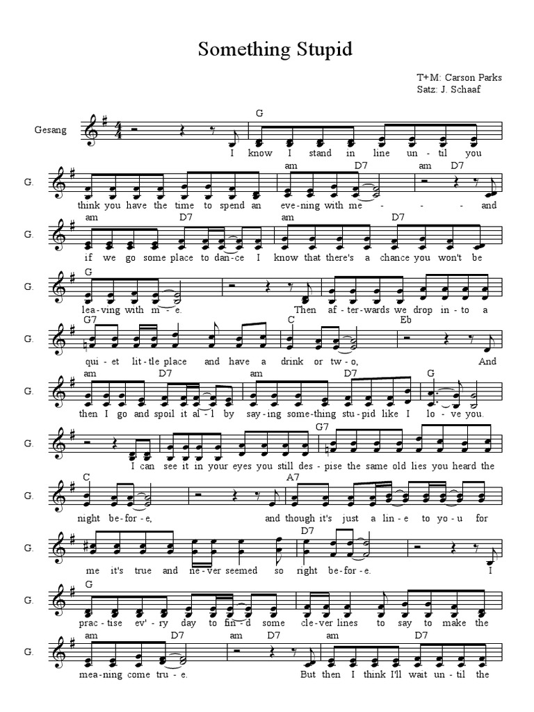 Something Stupid SA | PDF