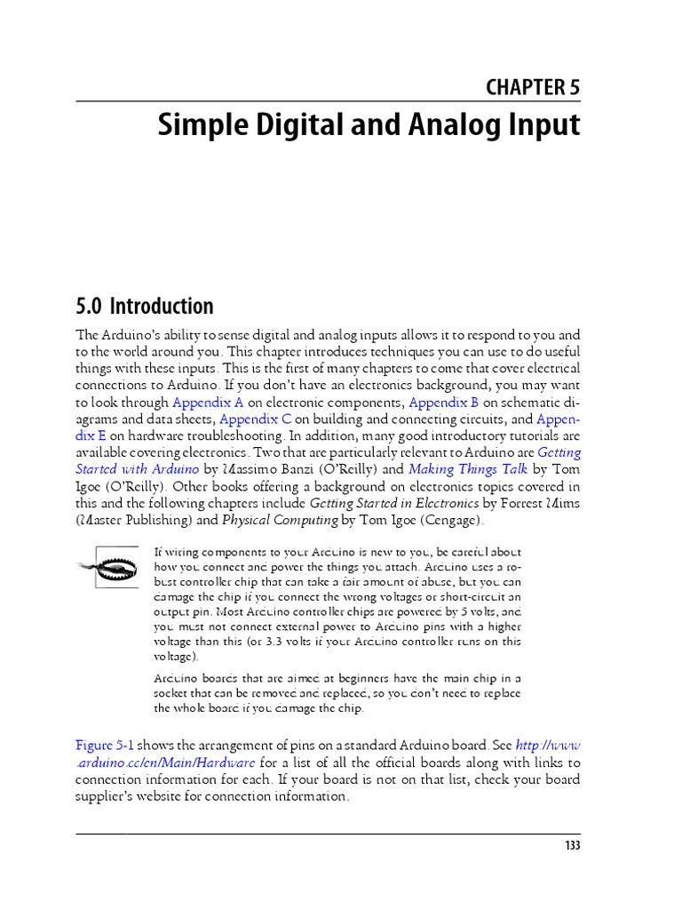 4 Simple Digital and Analog Input | PDF | Manufactured Goods | Areas Of ...