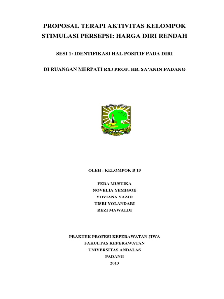 Proposal TAK HDR PDF | PDF