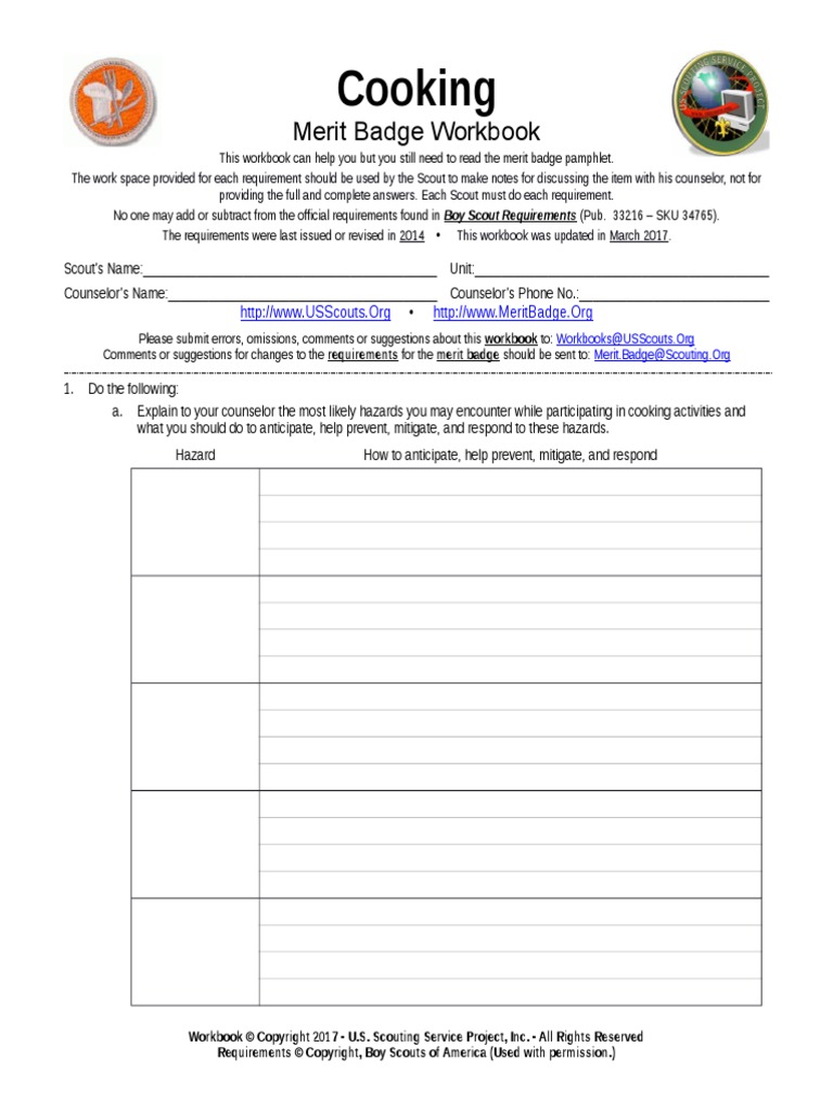 Cooking | PDF | Boy Scouts Of America | Meal