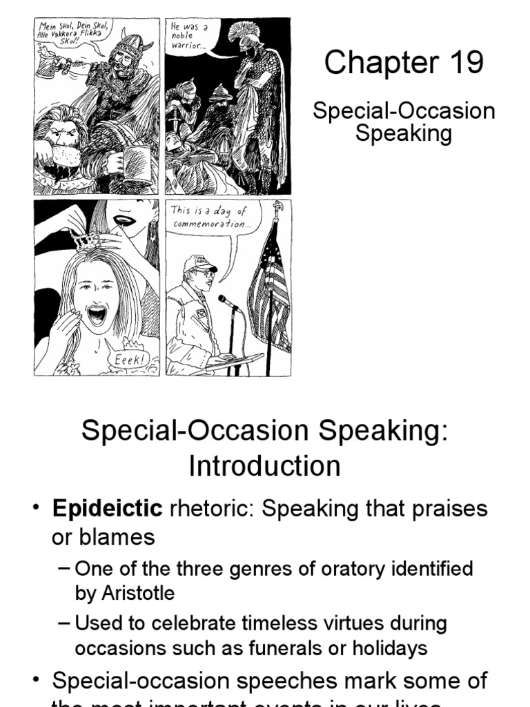 Special-Occasion Speech Guidelines | PDF | Public Speaking | Rhetoric